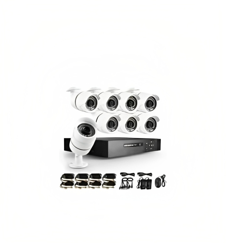 AHD CCTV 8 Channel Full Kit security Cameras with Internet phone ...