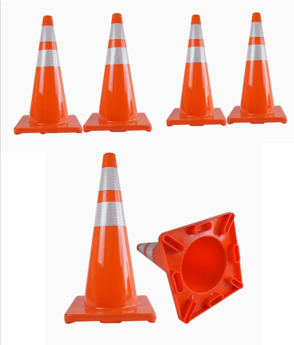 Passion High Visibility 700mm Traffic Cone with Double Reflective Tape ...