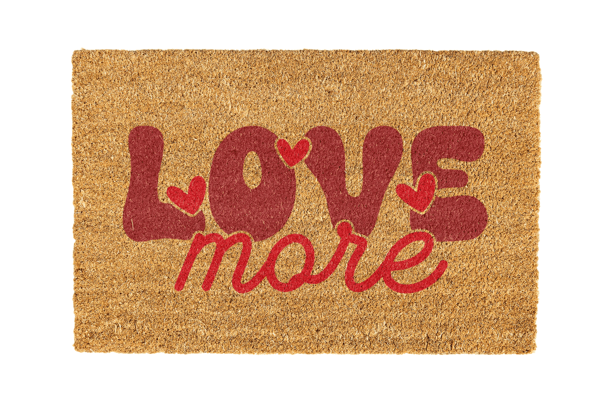 Love More Coir Doormat Design 700 x 400 x 17mm | Shop Today. Get it ...