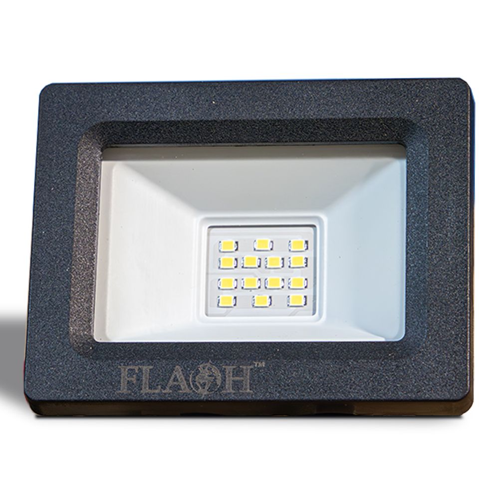 FLASH 10W SMD LED Slim Floodlight Daylight 6000K Black | Shop Today ...