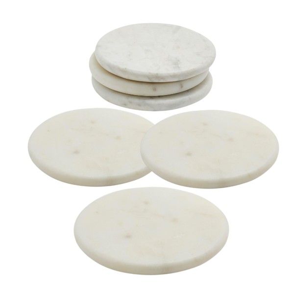 6 Pack - All Round Marble Stone Design Coaster Set | Shop Today. Get it ...