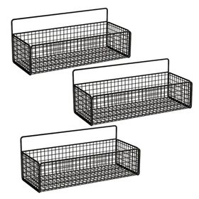 Decor Wall Mounted Wire Metal Yarn Storage Rack Set of 3 - 35cm | Shop ...