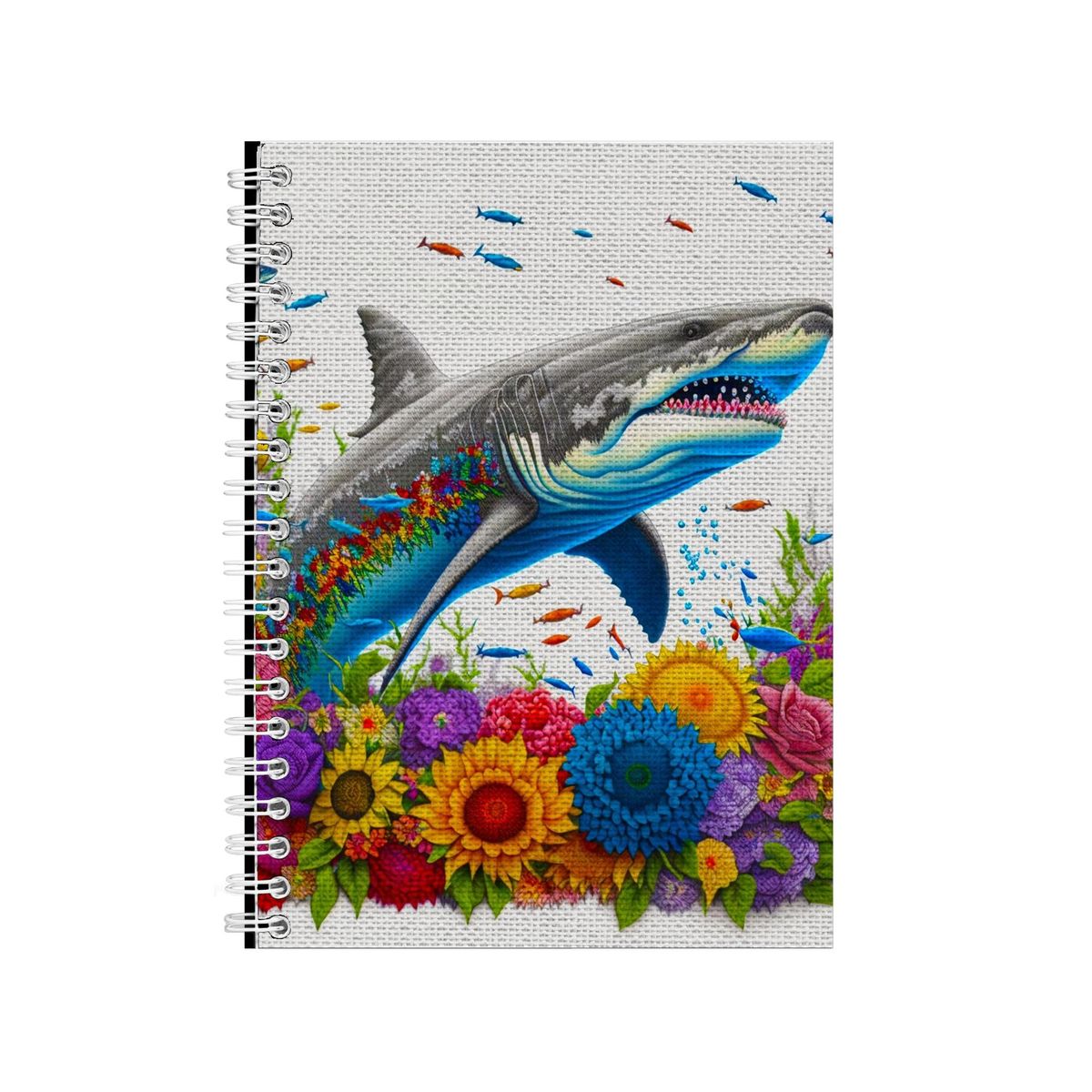 Embroidered SHARK Notebook Gift Idea Notepad Pad 100 | Shop Today. Get ...