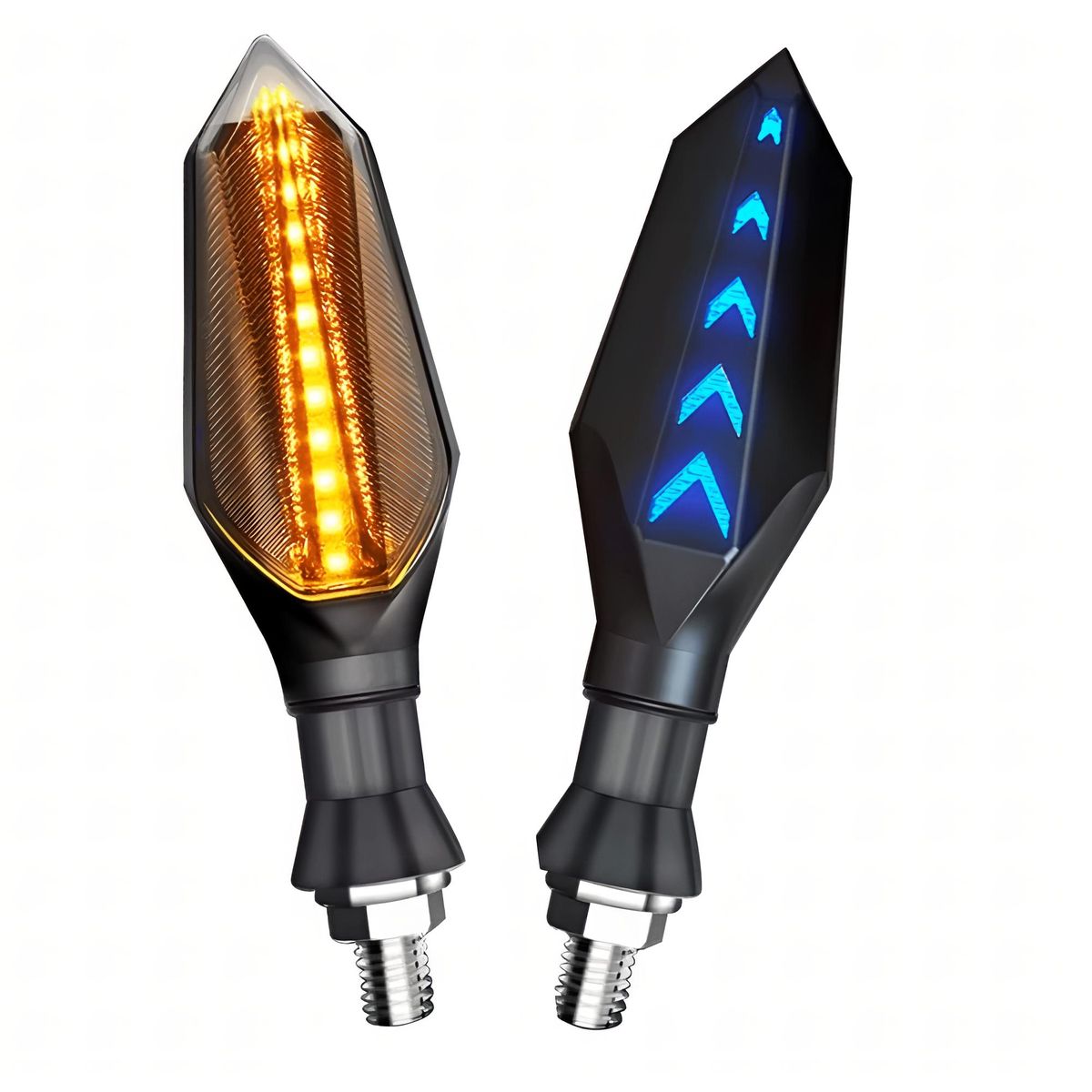 Motorcycle Blinkers Indicator Turn Signal Amber Flowing Sequential Lamp ...