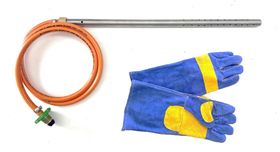 Stainless Steel Fire Starter - Bullnose Fitting + Long Gloves Combo ...