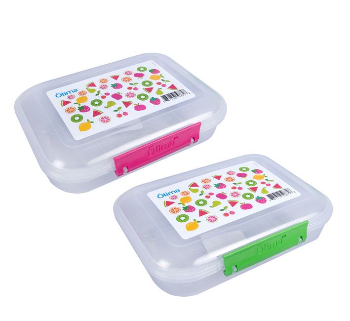 Otima Fruit Transparent Lunch Box 850 ml Pack of 2 | Shop Today. Get it ...