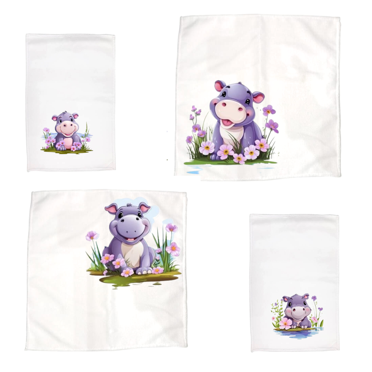 Baby Hippo - Burp Cloth Set | Shop Today. Get it Tomorrow! | takealot.com