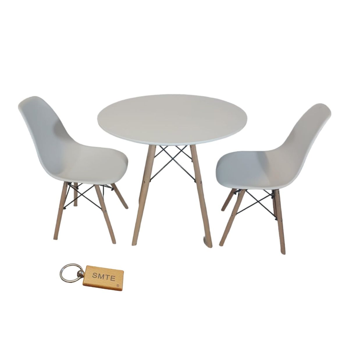 White Chair with White Table with Keychain - Set For 2 | Shop Today ...