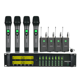 Professional UHF 8 Channel Handheld and Headset Wireless Microphone ...
