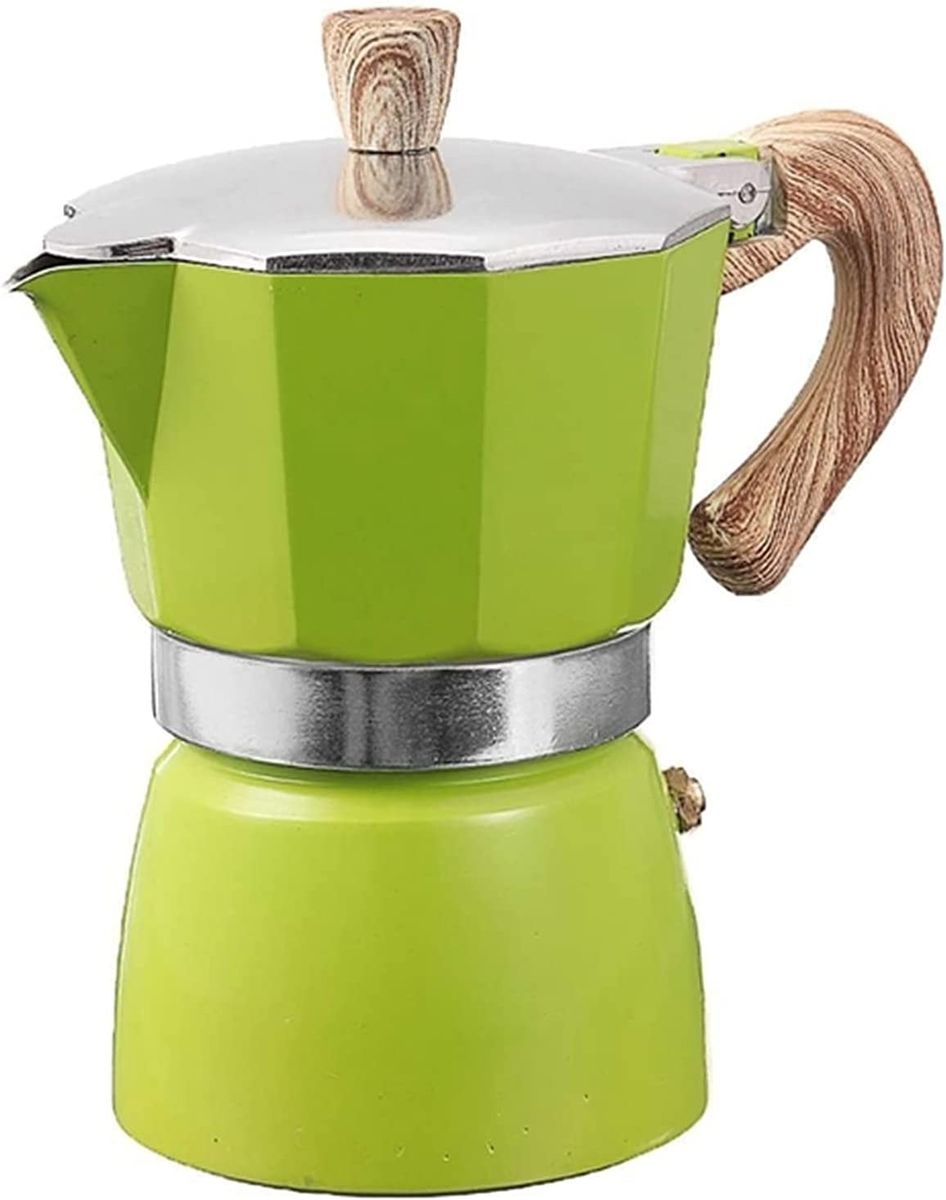 Moka Stovetop Coffee Pot - Apple Green - 6 Cup / 300ml by Soul ...