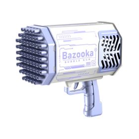 Bazooka Bubble Gun 69 Holes Automatic Electric Bubble Machine - Purple ...