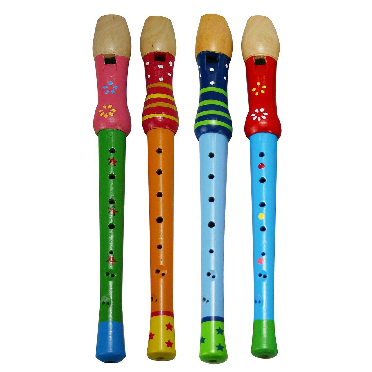 Kids Wooden Recorder / Flute 32cm (4 Piece) | Shop Today. Get it ...