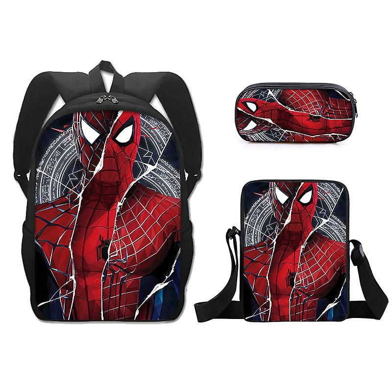 Piece Backpack Set: Bag, Lunch Box, Pencil Case Spider Man - 3 Piece ...