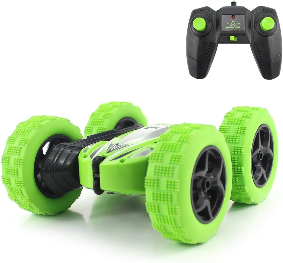 Remote Control Stunt Car Truck Double Sided 360 degree Flip LED Lights ...