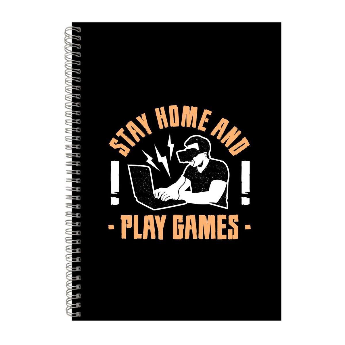 Stay Home And Play Game Notebook Gamer Gift Idea A4 Notepad 140 | Shop ...