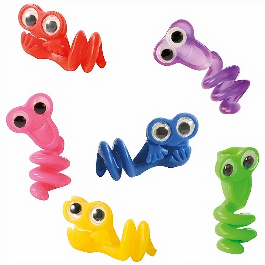 Party & Classroom Kids Prizes - 6 Piece Googly Eye Worm Pen/Pencil ...