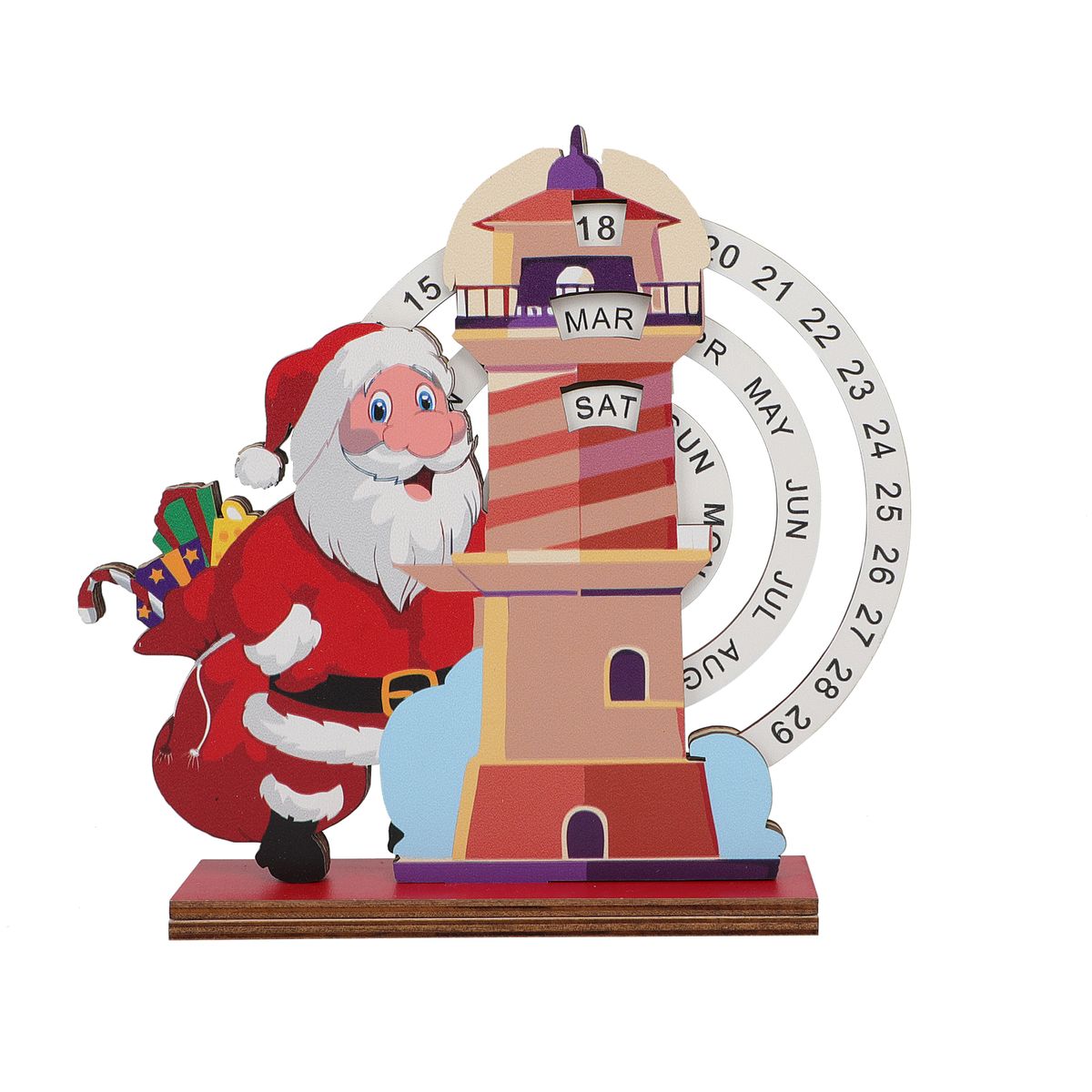 Santa Claus Advent Calendar - Creative Countdown Tabletop Decor | Shop ...