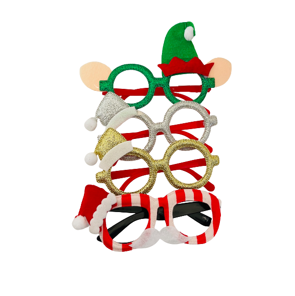 Christmas Novelty Dress Up Glasses Bulk Pack 4 Shop Today Get It Tomorrow
