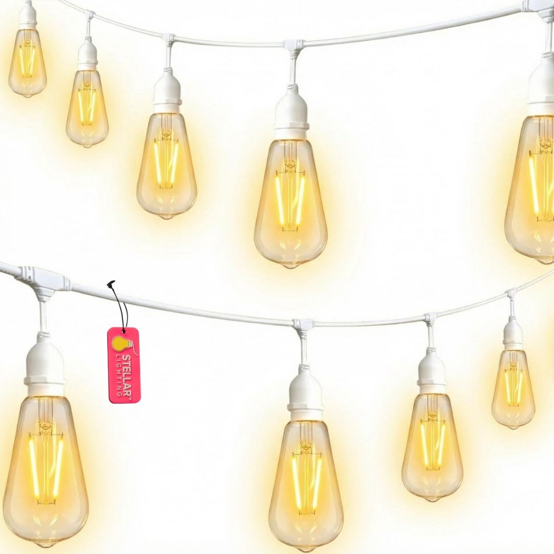Stellar Lighting 10m Outdoor Festoon Vintage String Lights - 10 LED ...