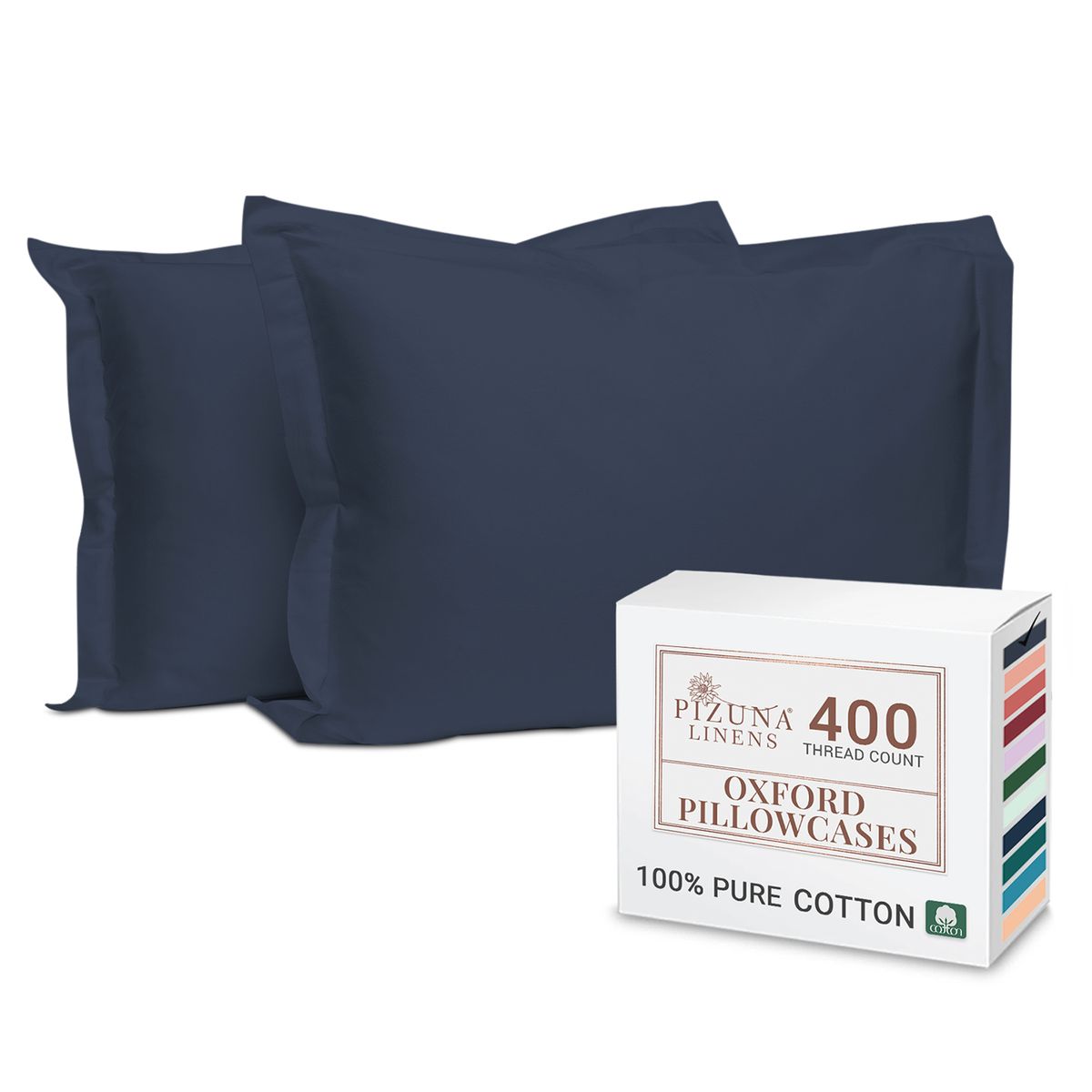 Pizuna Luxurious 400 Thread Count Cotton Pillow Cases Set of 2 | Shop ...