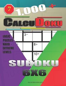 1,000 + Calcudoku sudoku 6x6: Logic puzzles hard - extreme levels ...