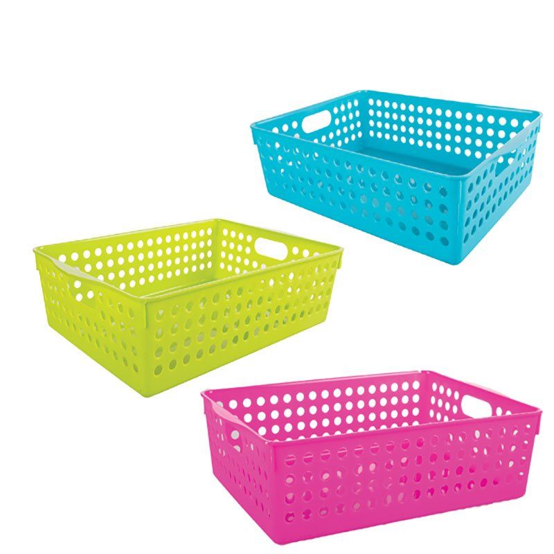Basket Plastic 32cm x 22cm x 8cm Rectangular (5 Pack) | Shop Today. Get ...