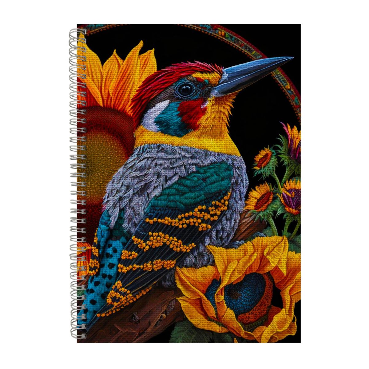 Embroidered WOODPECKER Notebook Gift Idea A4 Notepad Pad 102 | Shop ...