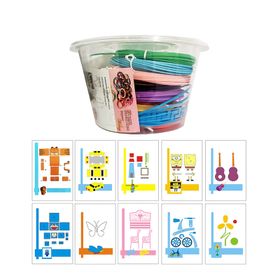 10 Colors 3D Printing Pen Filament With 10 Sheet Drawing Molds Paper ...