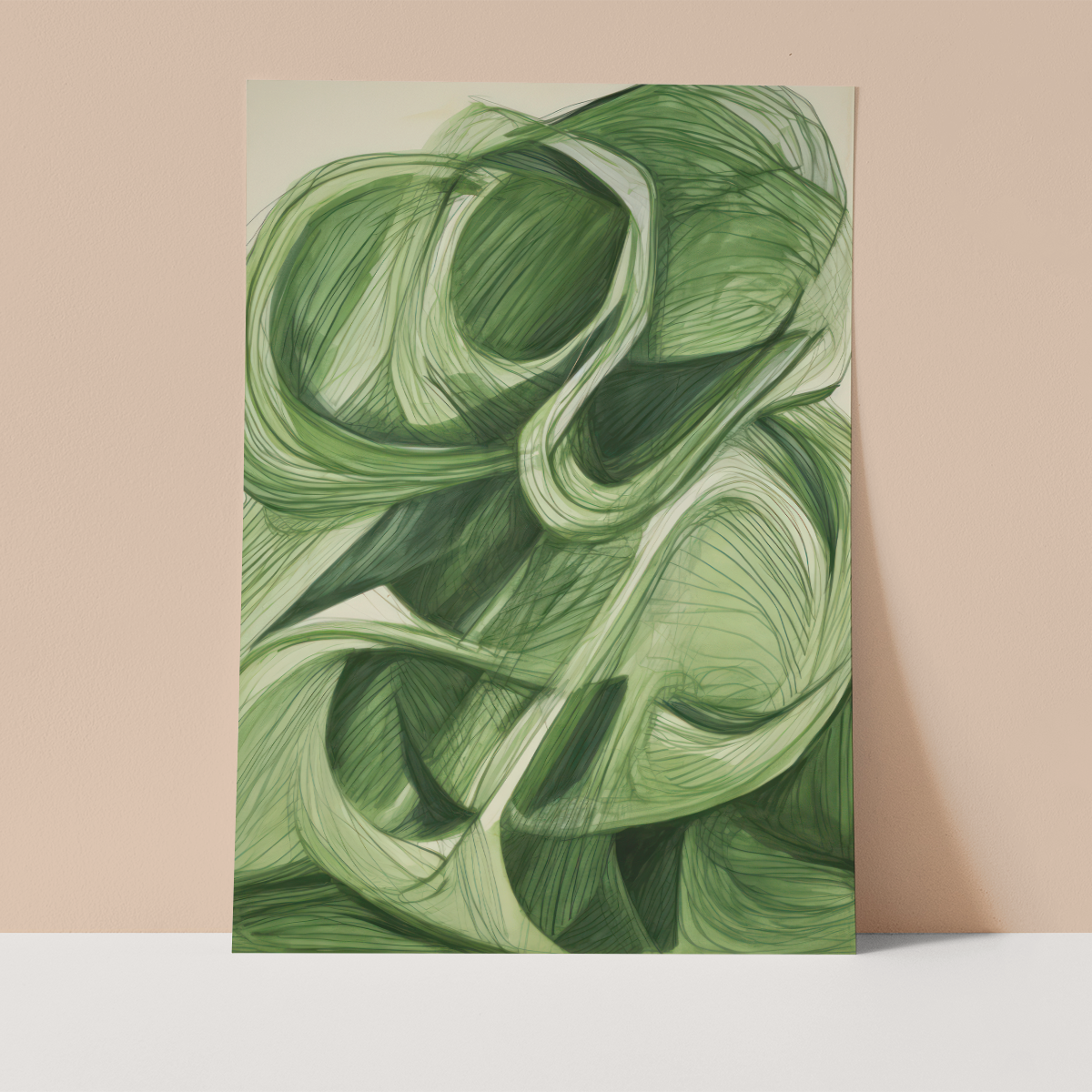Green Abstract Wall Print | Shop Today. Get it Tomorrow! | takealot.com