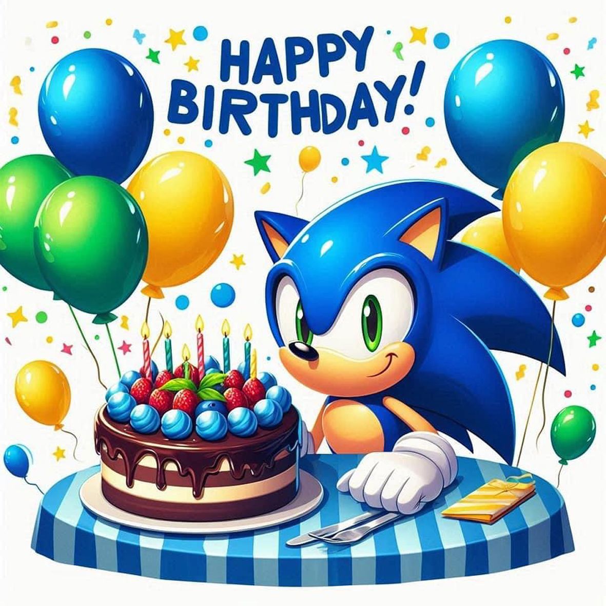 Sonic Hedgehog Birthday Stickers 1 - Pack of 20 | Shop Today. Get it ...
