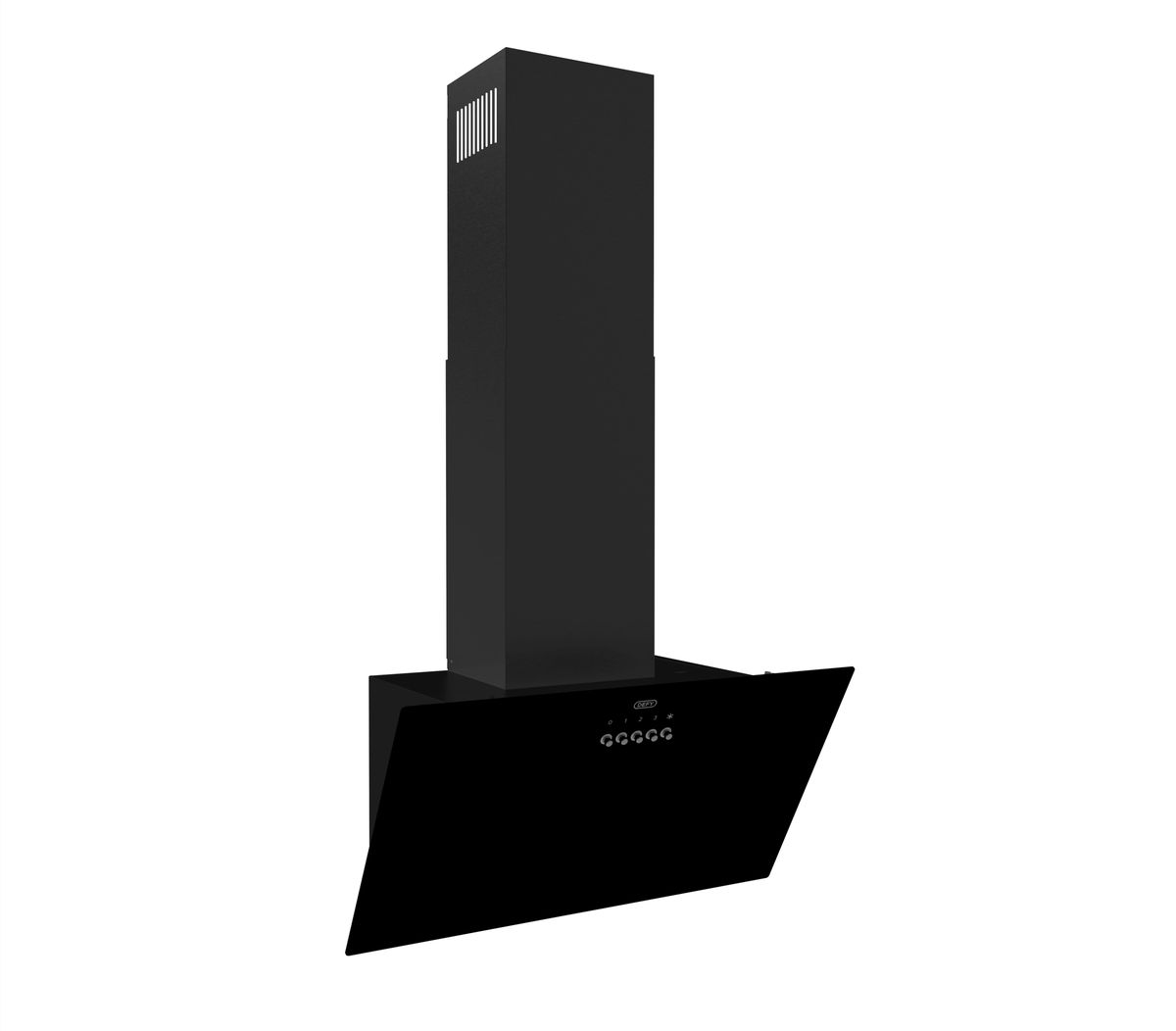 Defy 60cm DCH600B Inclined Hood Black Glass | Shop Today. Get it ...