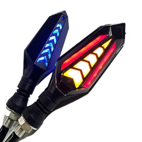 2pk Universal Motorcycle Indicators Turn Signals Lights LED Light ...