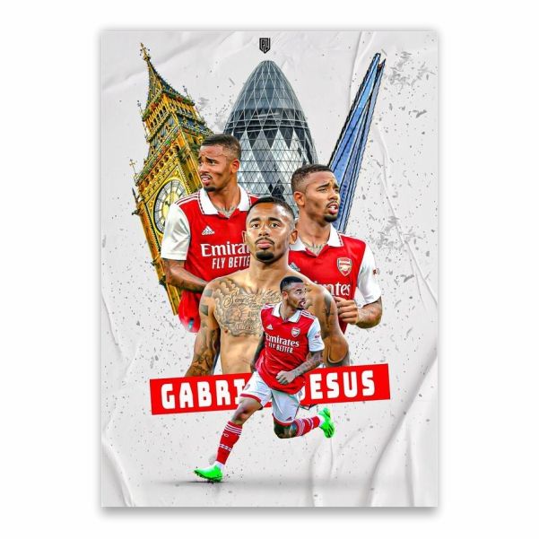 Gabriel Jesus Arsenal Poster - A1 | Shop Today. Get it Tomorrow ...