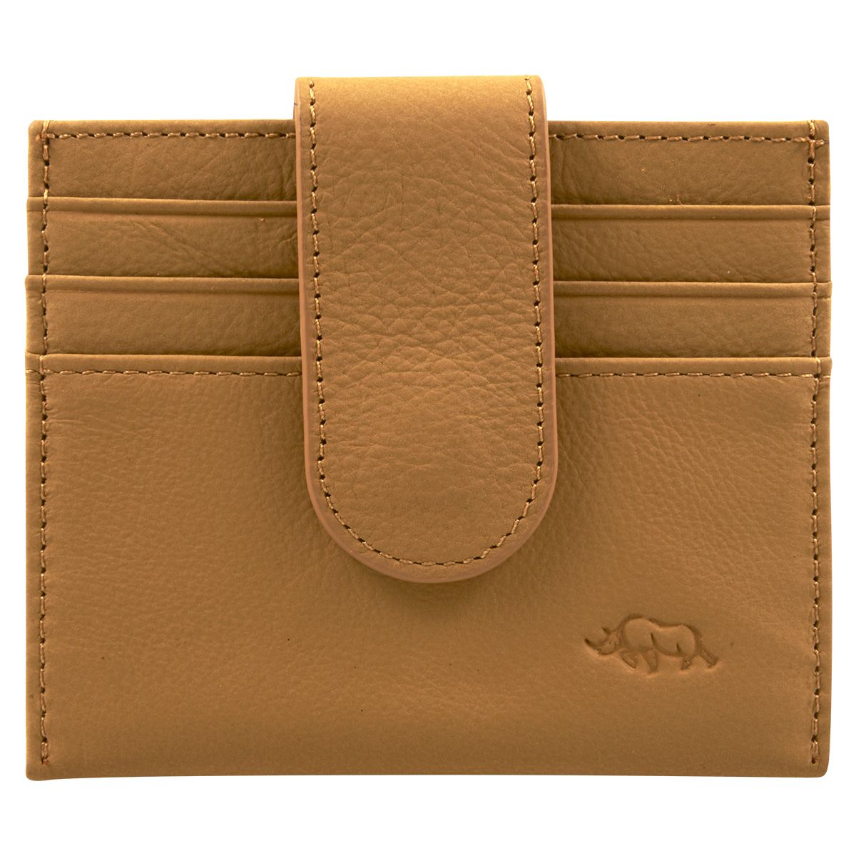 Genuine African Leather, Wallet With Clip Closure, Tan | Shop Today ...