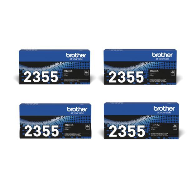 Brother TN-2355 Black Toner Cartridge 4 Pack | Shop Today. Get it ...