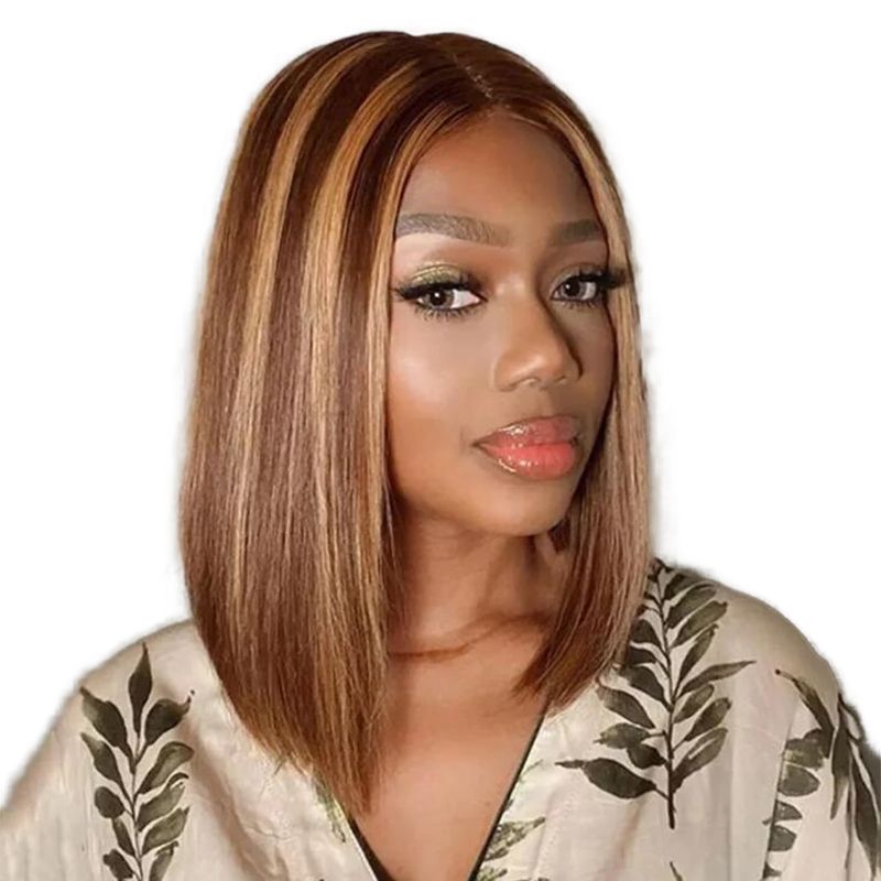 13x4 Glueless Brazilian Straight Hair Lace Wig 16 Inch Bob Wigs | Shop ...