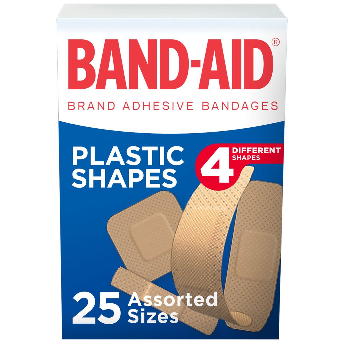 Band-Aid Plastic Shapes Pack of 25 assorted sizes | Shop Today. Get it ...