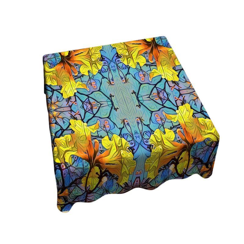 Tabebuia Pattern Square Tablecloth By Jinge For Fifo | Shop Today. Get ...