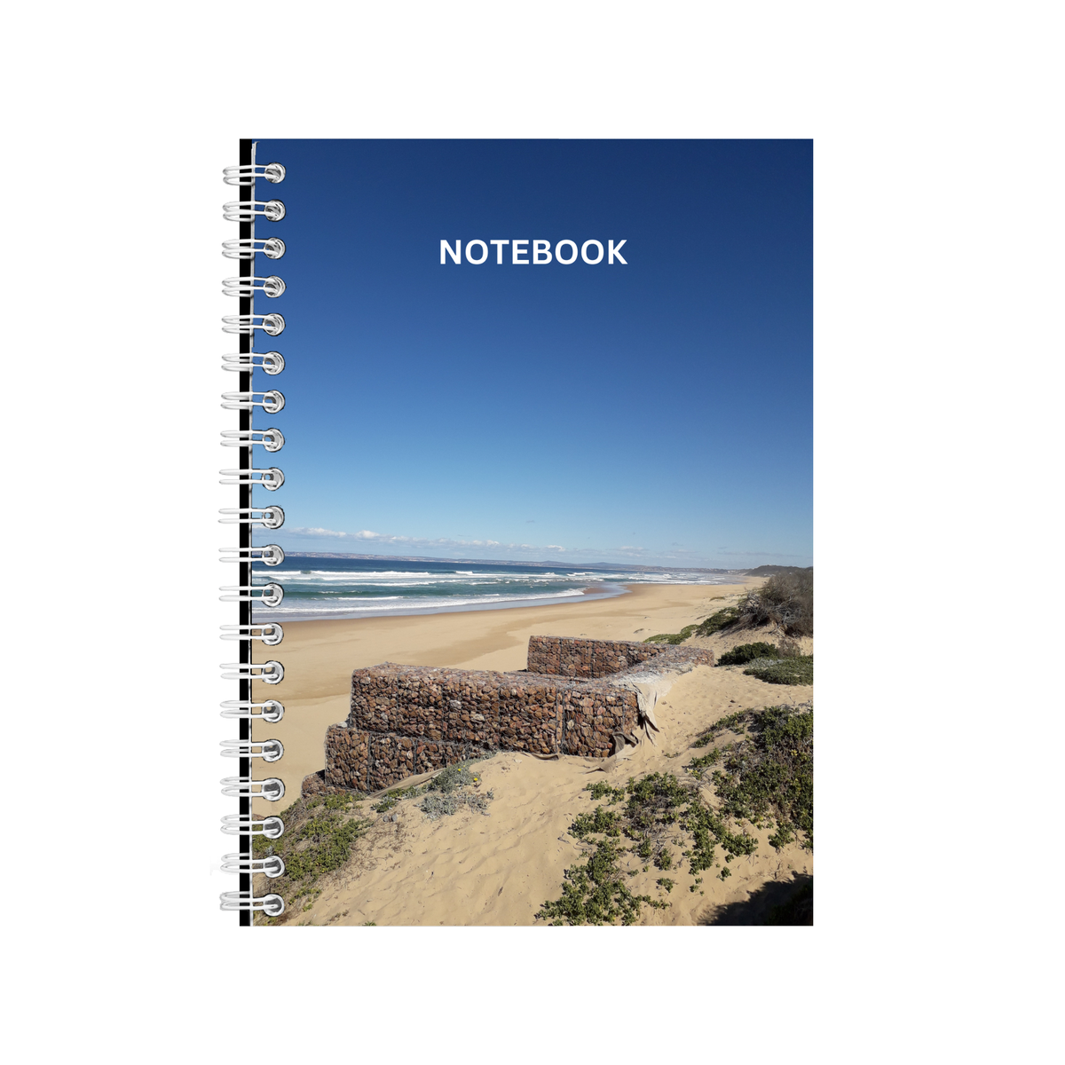 Sandy Beach and Sea Notebook - Writing Books Notepad Pad - Great Gift ...