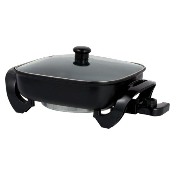 Platinum 5L Electric Frypan Non-stick Tempered Glass Lid wok 1500W SA ...