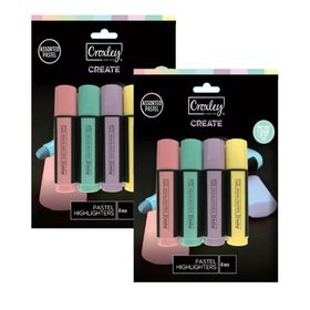 Croxley Create Pastel Highlighters - 2 x 4 pack | Shop Today. Get it ...