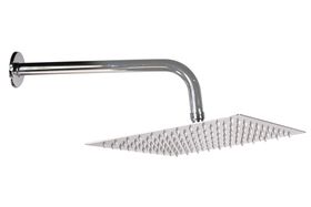 LMA 20cm Square Shower Head & 90 Bend 30cm Shower Arm Set | Shop Today ...