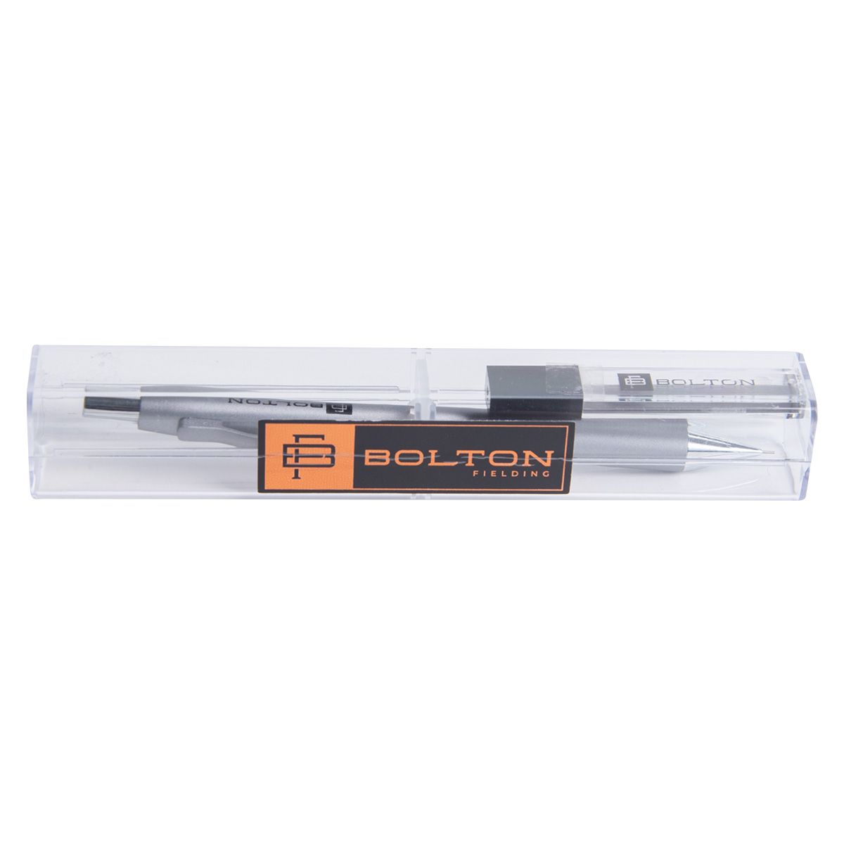Bolton Flat Clicker Silver Clutch Pencil With Lead Refill In Gift Box ...