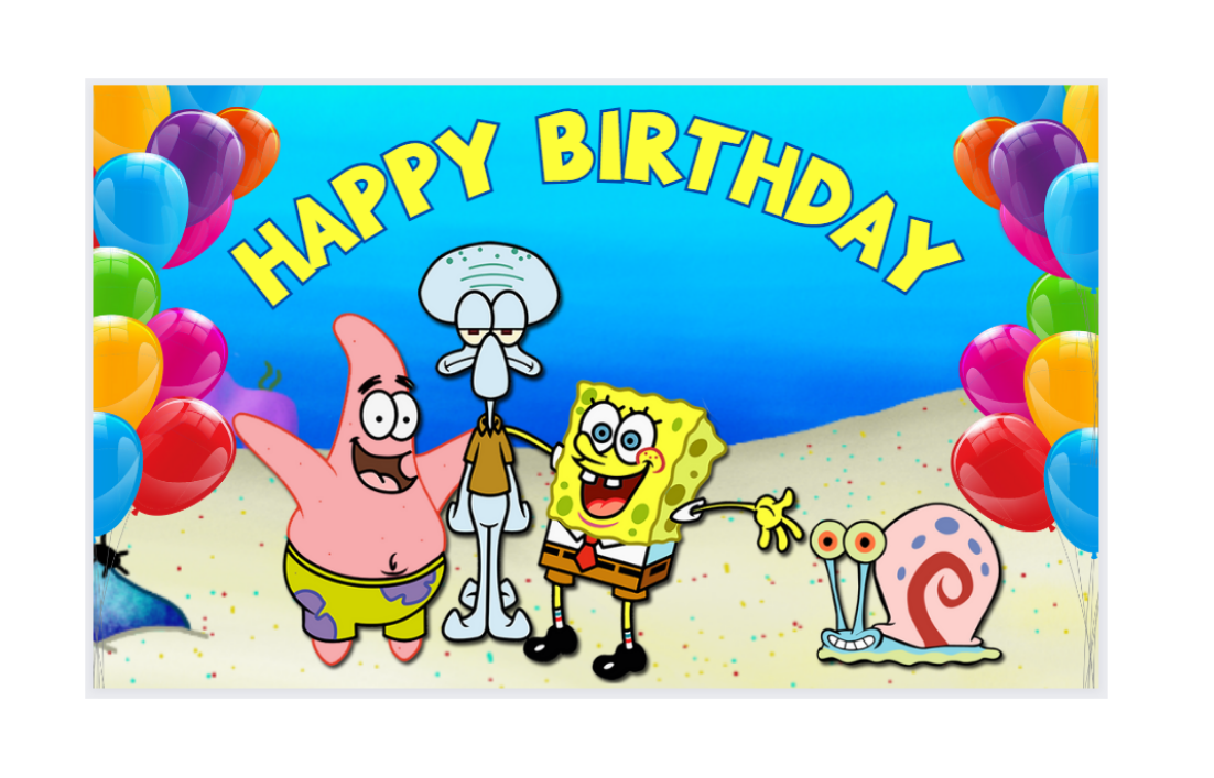 Sponge Bob Party Banner - PVC Birthday Banner | Shop Today. Get it ...