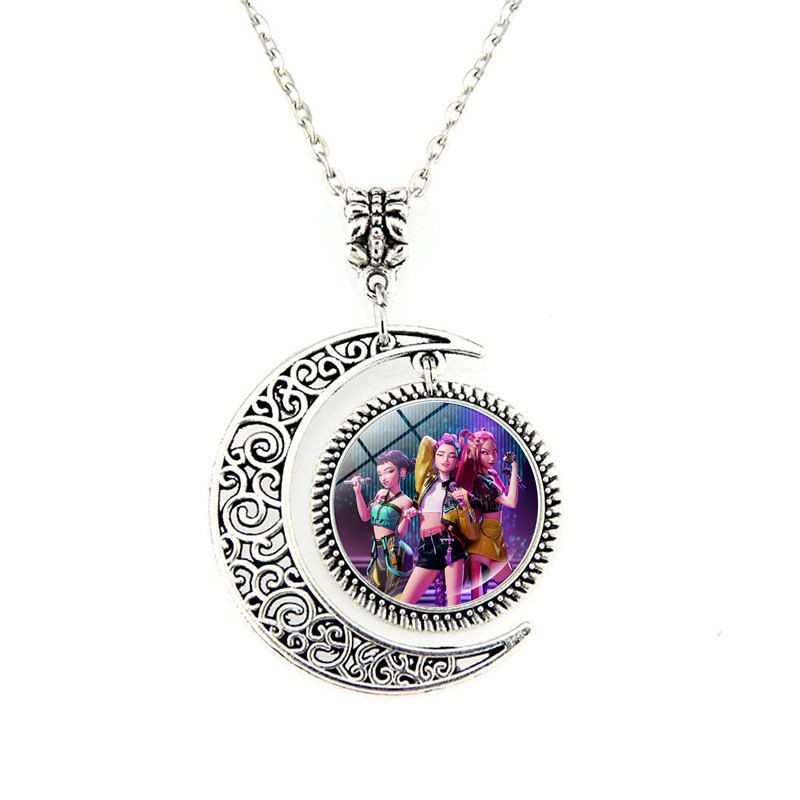 Demon Hunters Elegant Crescent Moon Cartoon Pendant Jewelry | Shop ...