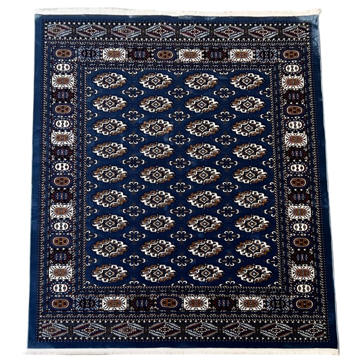 Blue Beige Rich Texture Bokhara Turkish Carpet - 290 x 200 cm | Shop ...