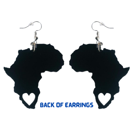 Africa Map Earrings Jewelries | Brass African Map Earrings | African