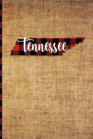 Tennessee: 6 X 9 108 Pages: Buffalo Plaid Tennessee State Silhouette ...