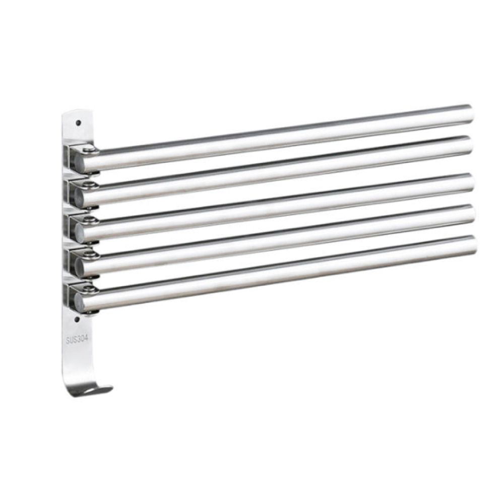 Home Bathroom Rotating Multi Use Multi Level Towel Rack Holder (5 ...