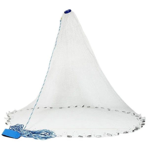Fishing Cast Net Bait Easy Throw Hand Cast 1.8M | Shop Today. Get it ...